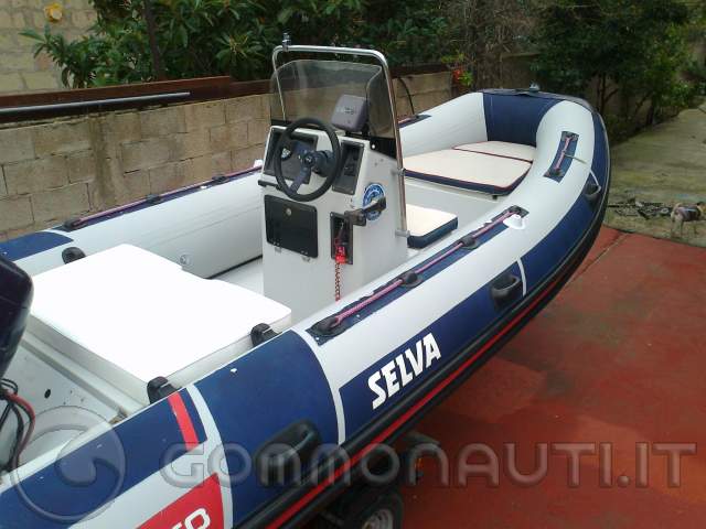 GOMMONE SELVA 450 MOTORE SELVA 40 2TEMPI CARRELLO REGGIANA RIMORCHI VENDO