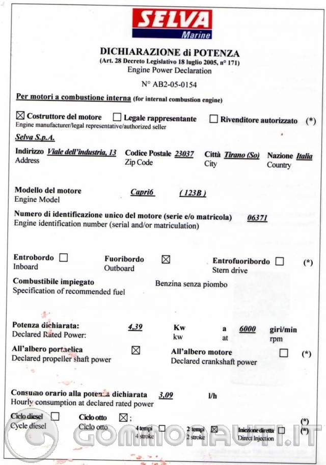 IL LIBRETTO NON RIPORTA CAVALLI FISCALI E ANNO DI PRODUZIONE..DICE LA ...