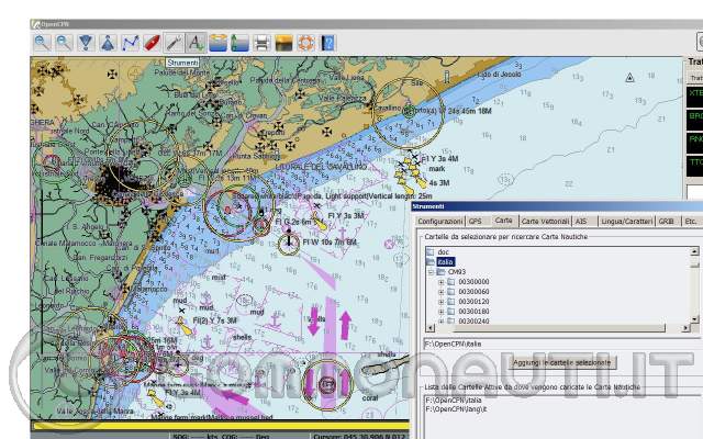 OPENCPN SOFTWARE CARTOGRAFICO GRATUITO PER PC.