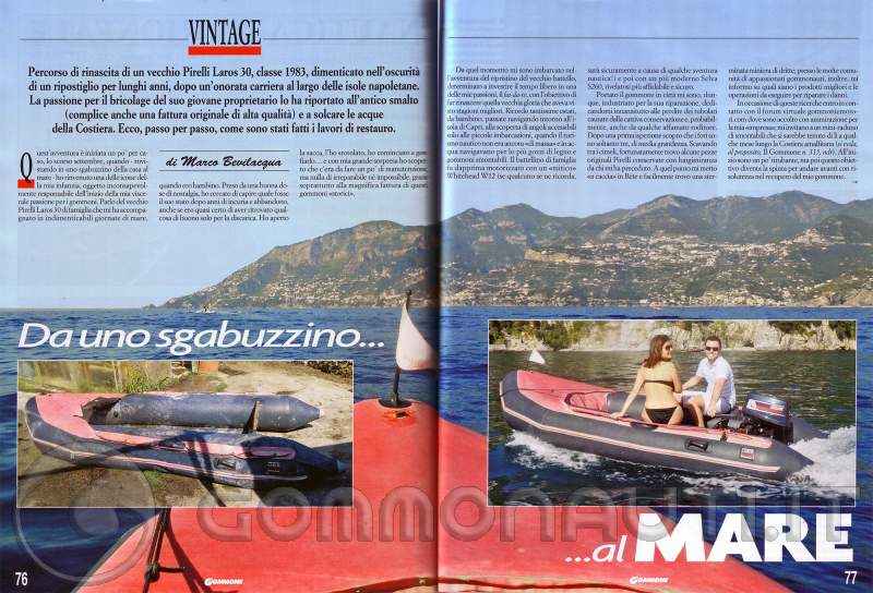 RIPRISTINO E RESTAURO GOMMONE PIRELLI LAROS 30 [PAG. 10]