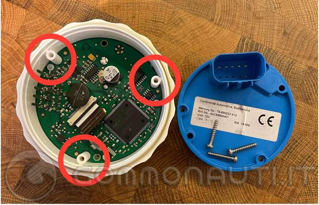 SOSTITUZIONE LENTE E DISPLAY LCD STRUMENTI MERCURY SMARTCRAFT SC1000