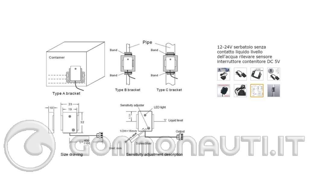 CABLAGGIO PER SENSORE DI LIVELLO